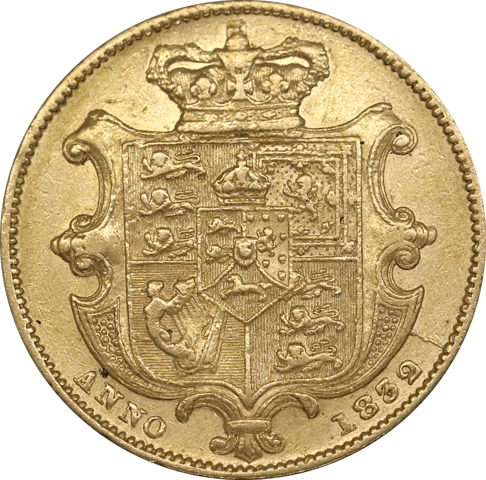 1832 Sovereign William IV – UK Coinage