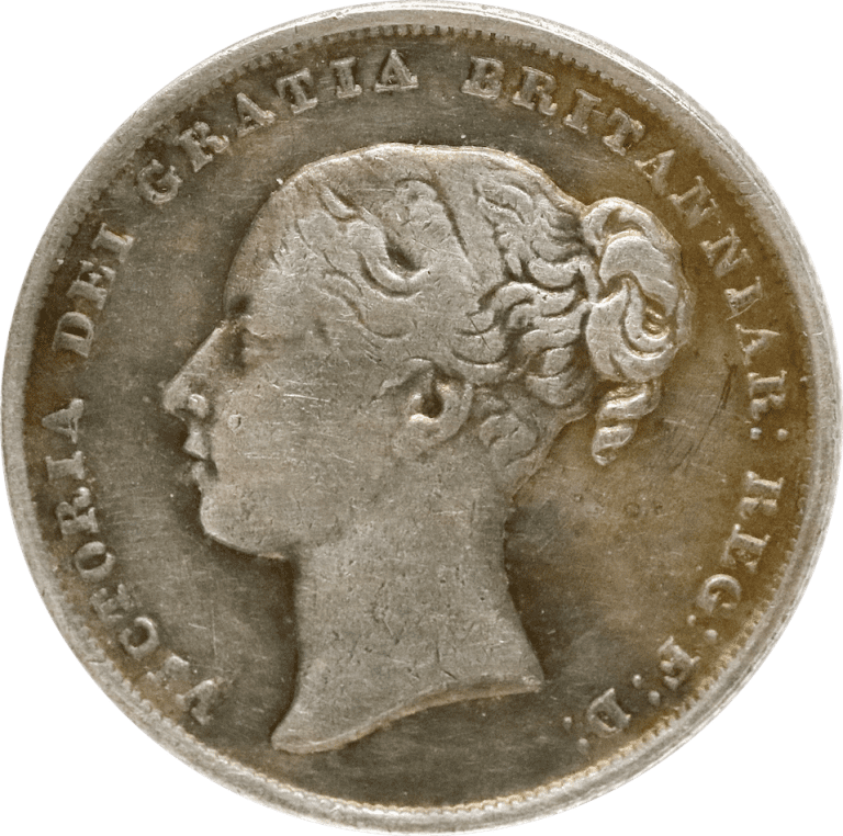 1850 Shilling Very Rare Victoria – UK Coinage