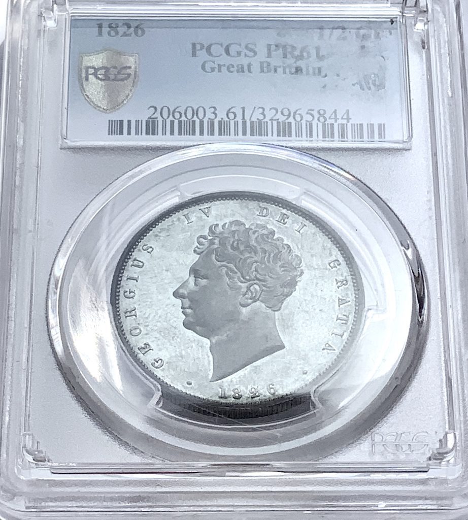 1826 Proof Half Crown George IV – UK Coinage