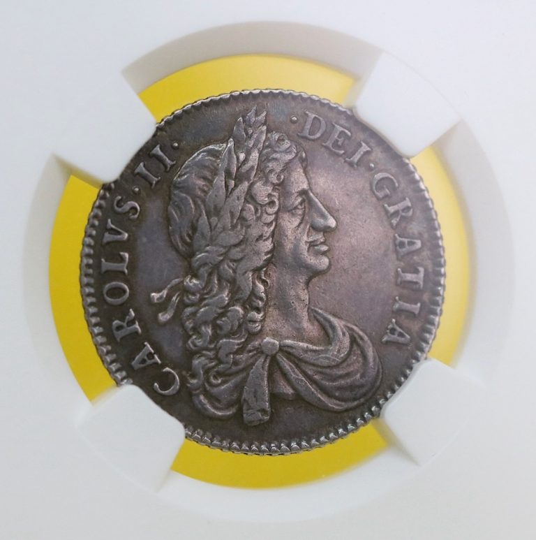1663 Shilling NGC XF45 Charles II – UK Coinage