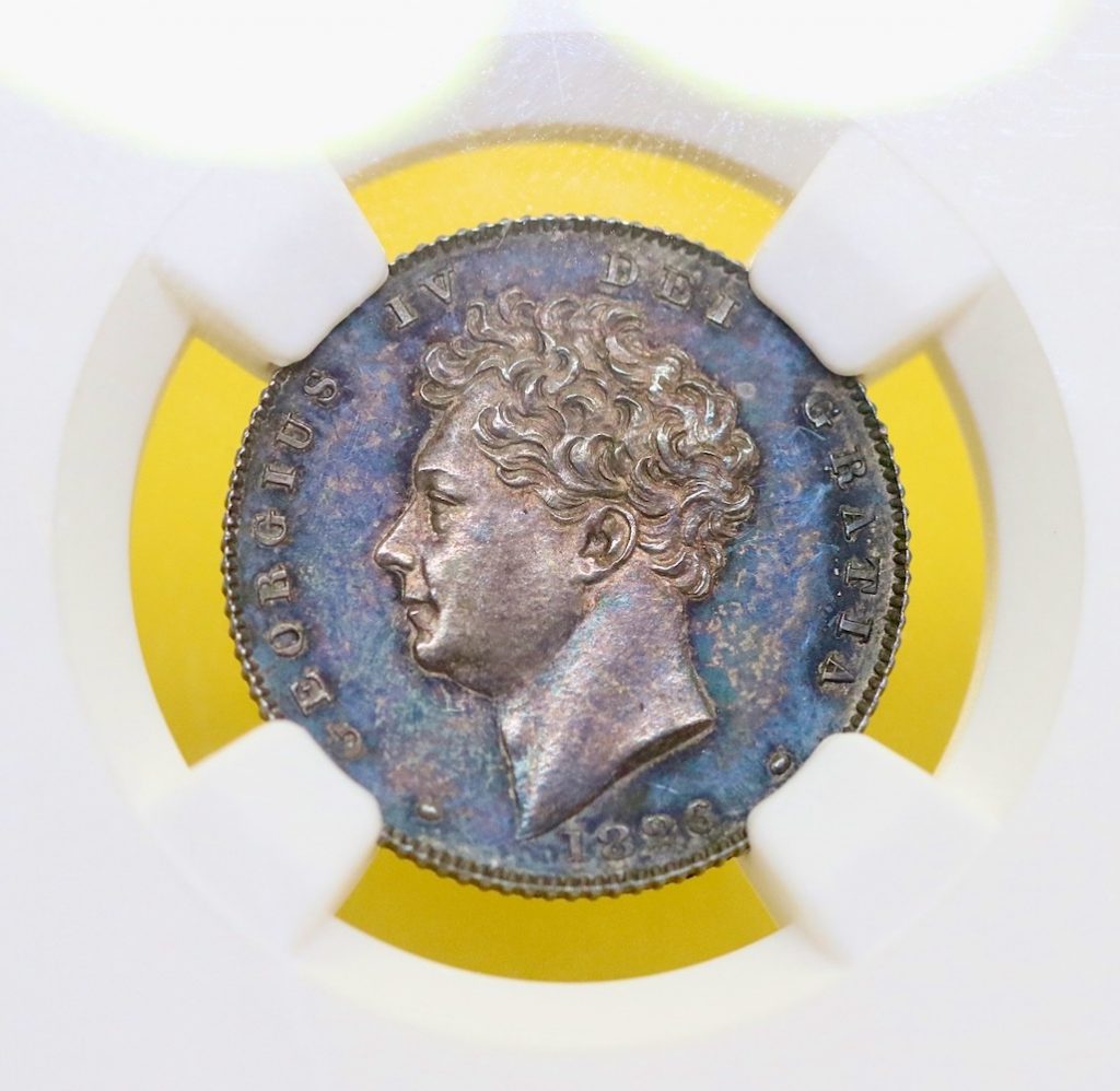 1826 Proof Sixpence NGC PF62 George IV – UK Coinage