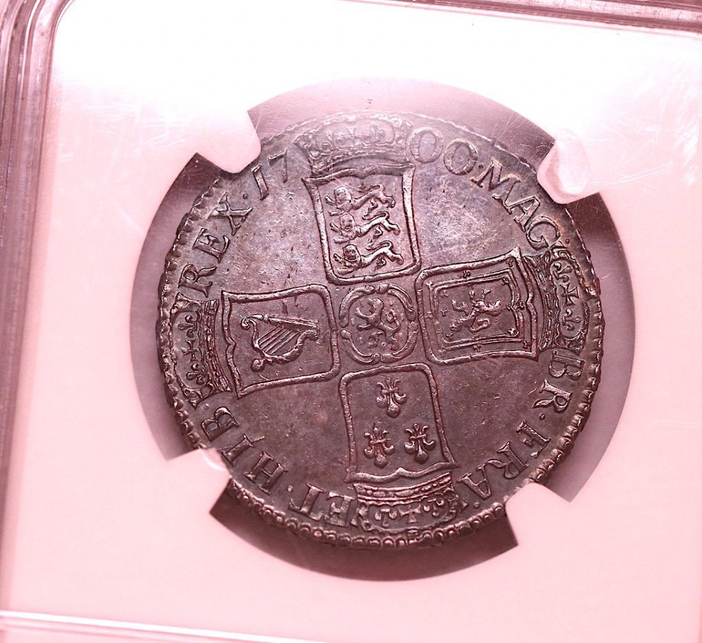 1700 Halfcrown NGC MS62 William III – UK Coinage