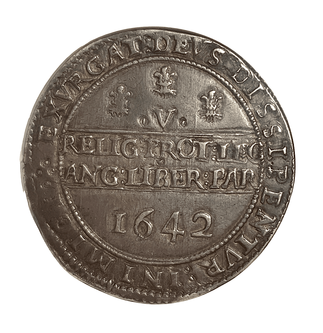 1642 Oxford Crown Charles I NGC AU50 – UK Coinage